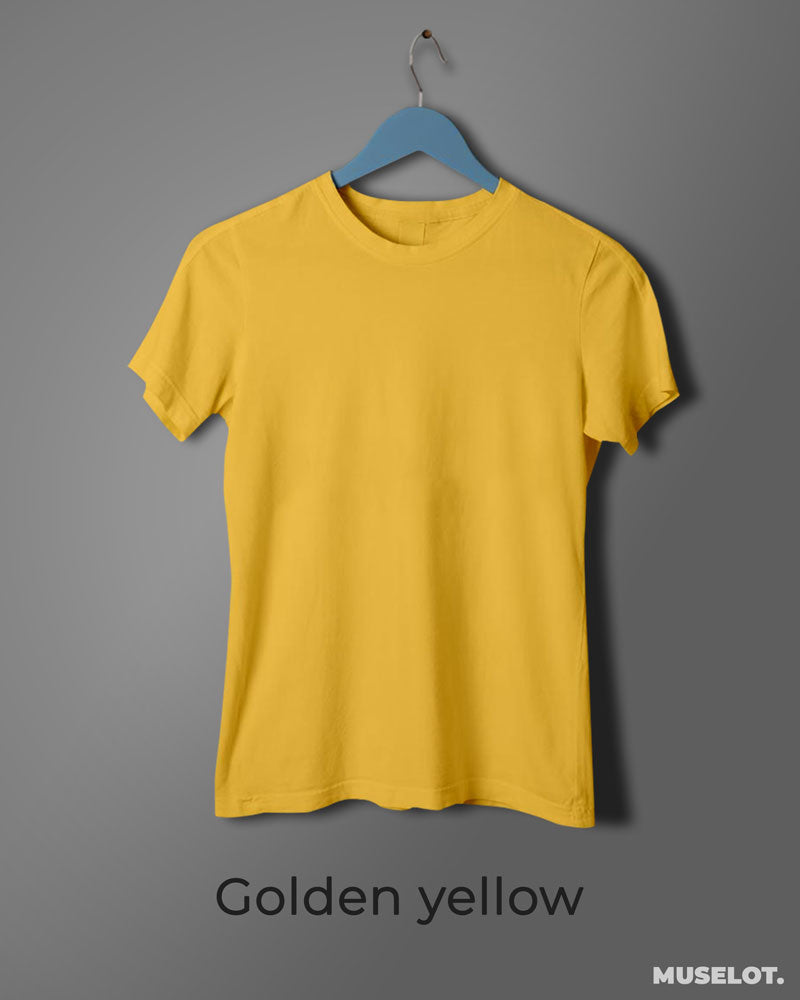 Master the art of simplicity: Your new go-to plain yellow t shirt for ...